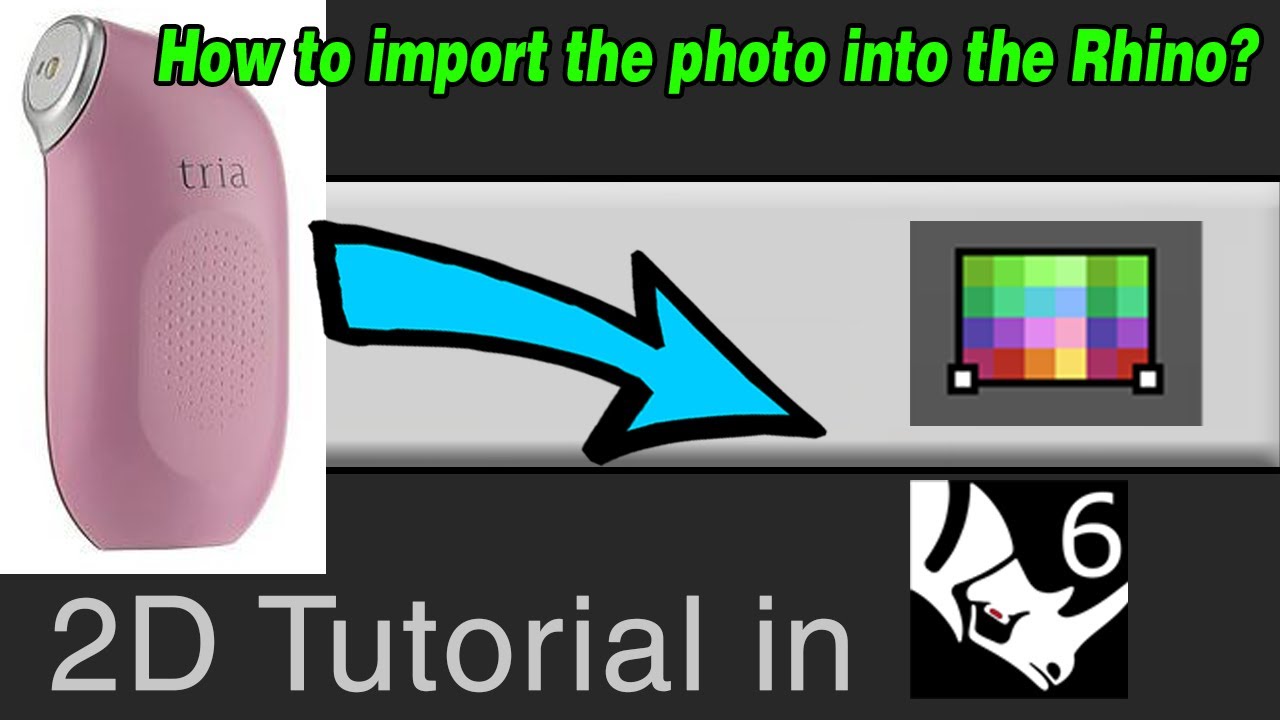 Industrial Design : Rhino Tutorial : import a picture in Rhino - YouTube