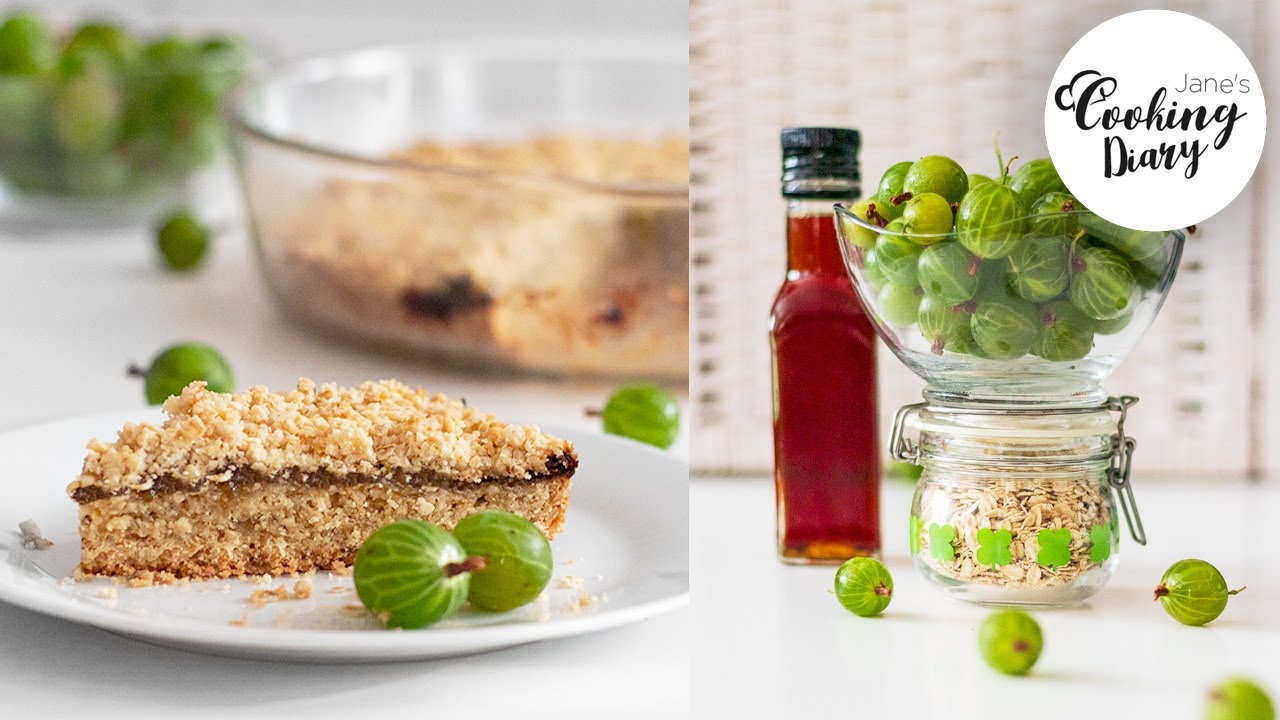 Grandma's gooseberry pie with crumble | Homemade gooseberry pie ...