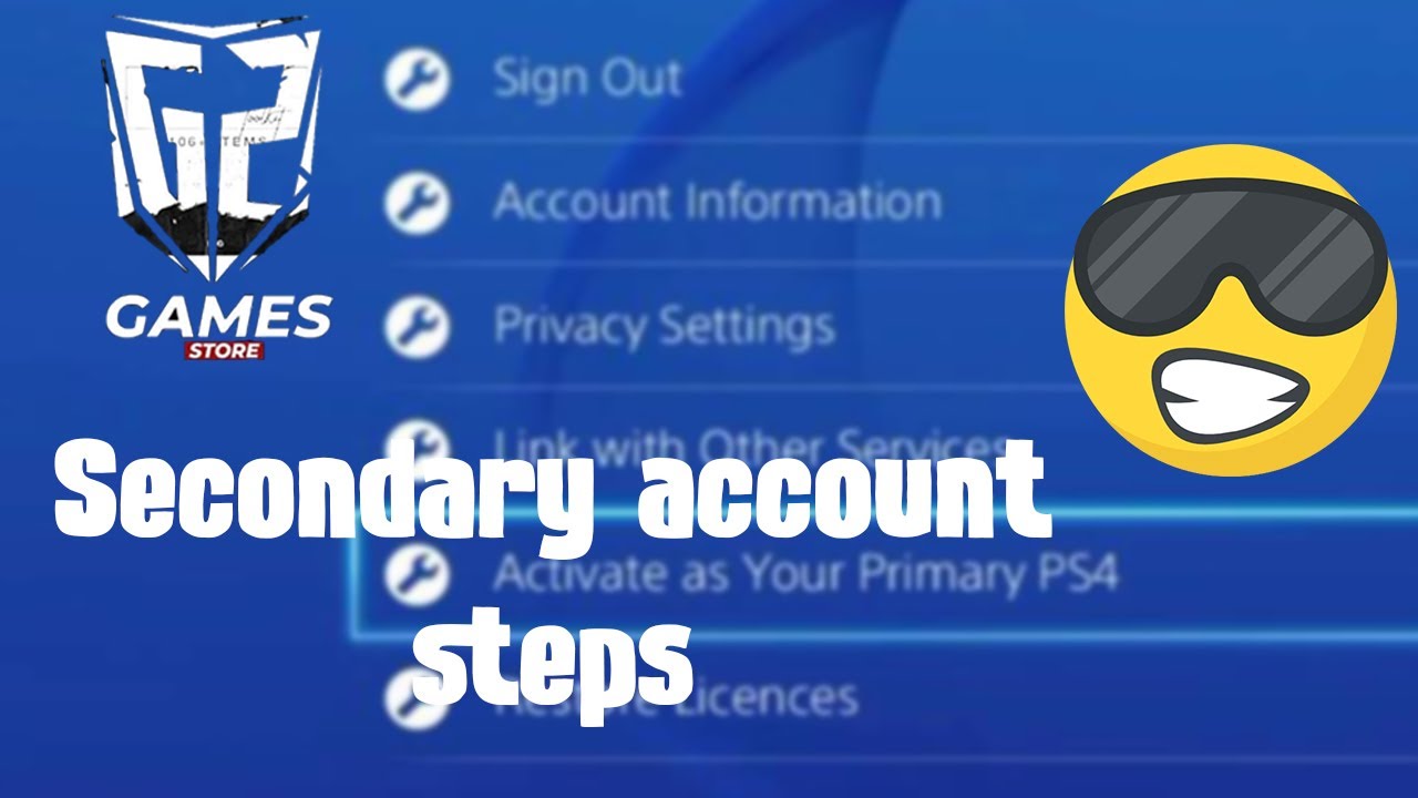 Secondary account steps - YouTube