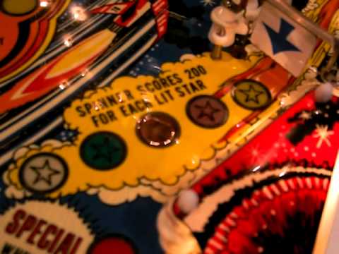 Stern STARS pinball machine: switched lamps test - YouTube