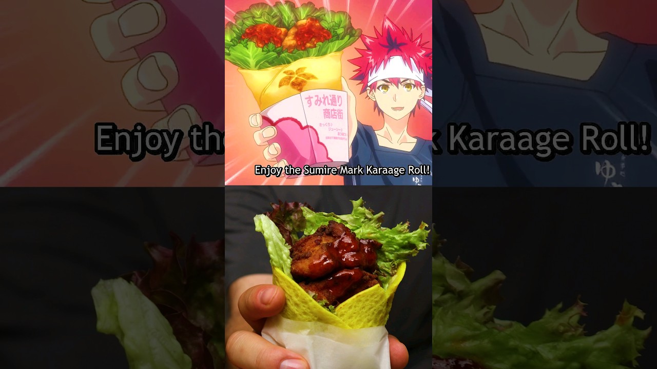 Karaage Roll - Food Wars REAL LIFE #Short - YouTube
