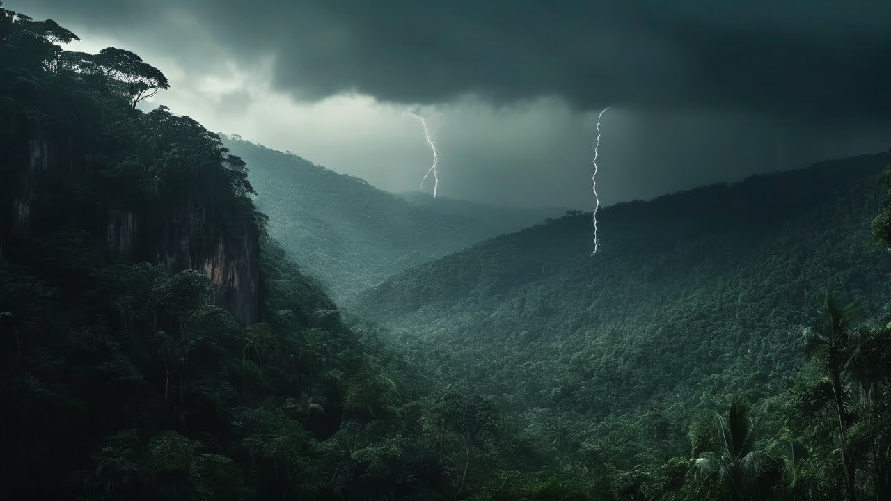 The sound of rain falling gently outside the yard | Rain Sounds for ...