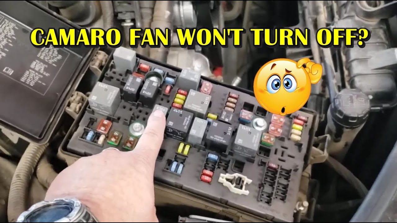 2011 Chevrolet Camaro 2SS cooling fans stuck on simple fix - YouTube