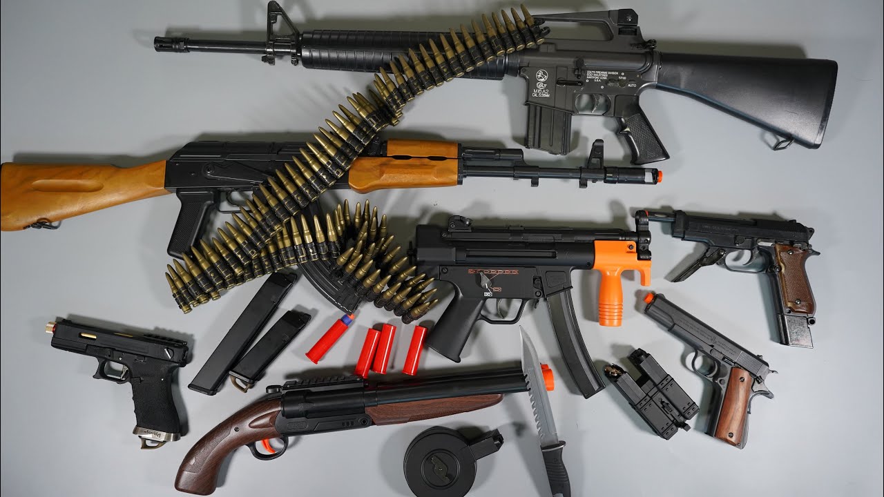 Vietnam War Toy Gun AK47 M16 Airsoft Double Barreled Shotgun vietnam-war-toy-gun-ak47-m16-airsoft-double-barreled-shotgun
