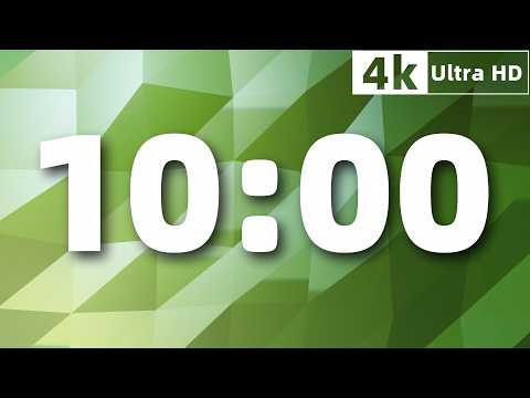 10 Dəqiqəlik Geri Sayım Taymeri Ticking Sound & Siqnal | 10 Dəqiqəlik Estetik Rəqəmsal Saat Onlayn.