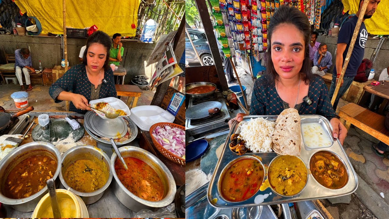 40 ₹ में ग़रीबों की 5 Star Thali ⭐️⭐️ इससे सस्ता काई नही मिलेगा 😱😱 ...