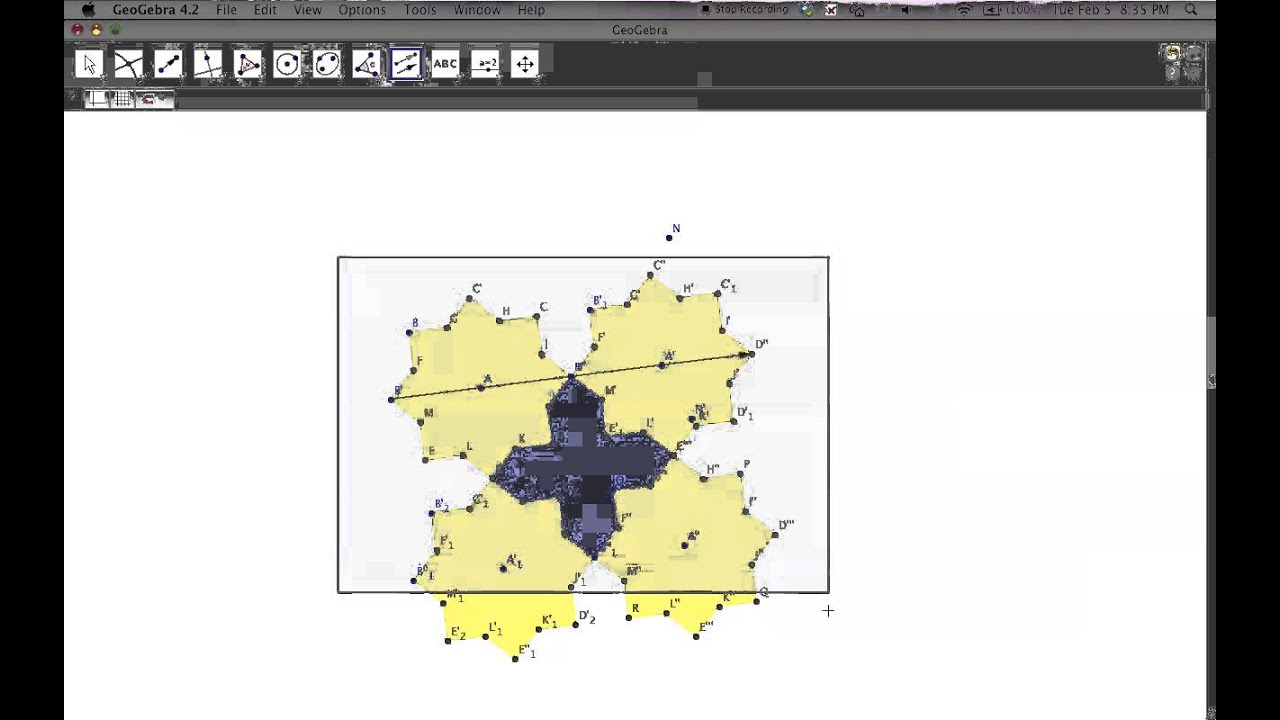 Eight-Pointed Star Tessellation in Geogebra - YouTube