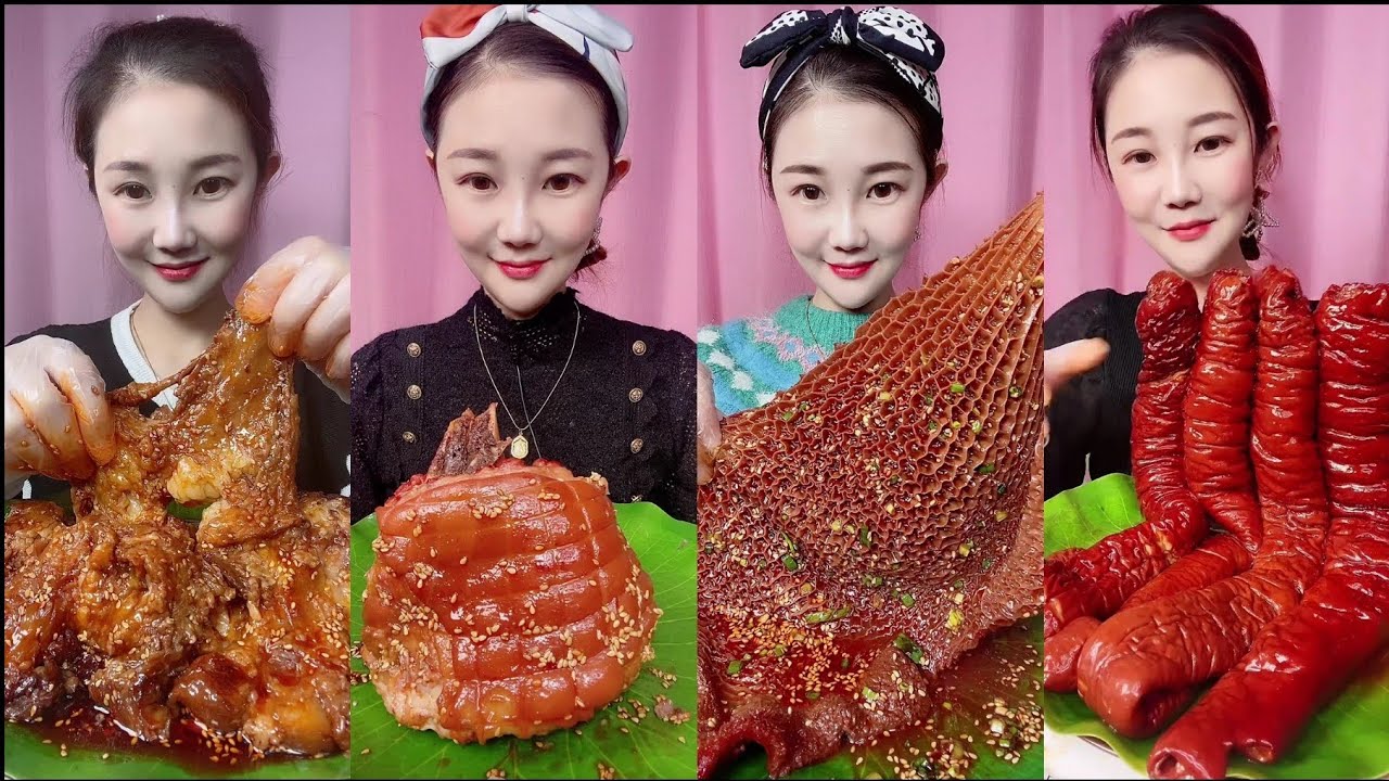 Eating Beef Bone | Pork Knuckle | Honeycomb Belly | Large Intestine ...