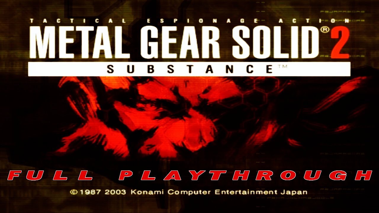 Metal Gear Solid 2 (PC) Normal Play-through - YouTube