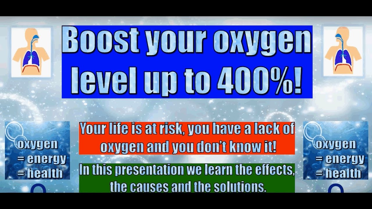 Boost your oxygen level up to 400%! - YouTube