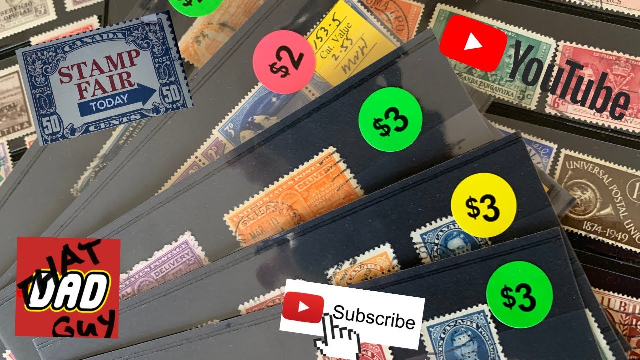 Stamp Fair Adventures: That Dad Guy's $30 Budget Haul - YouTube
