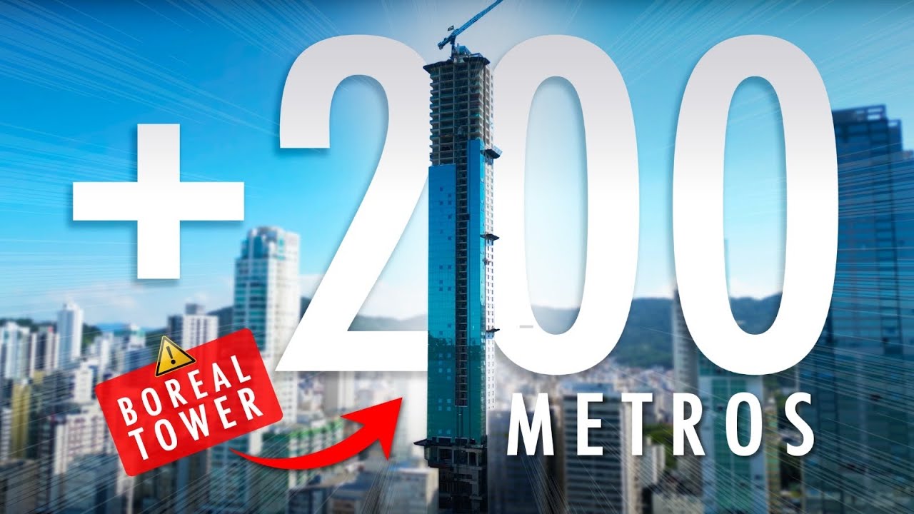 + UM cima dos 200 METROS de ALTURA, BOREAL TOWER - Andamento das Obras ...
