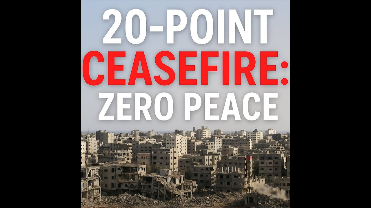 The 20 Point Ceasefire Proposal Offers Palestinians Nothing - YouTube