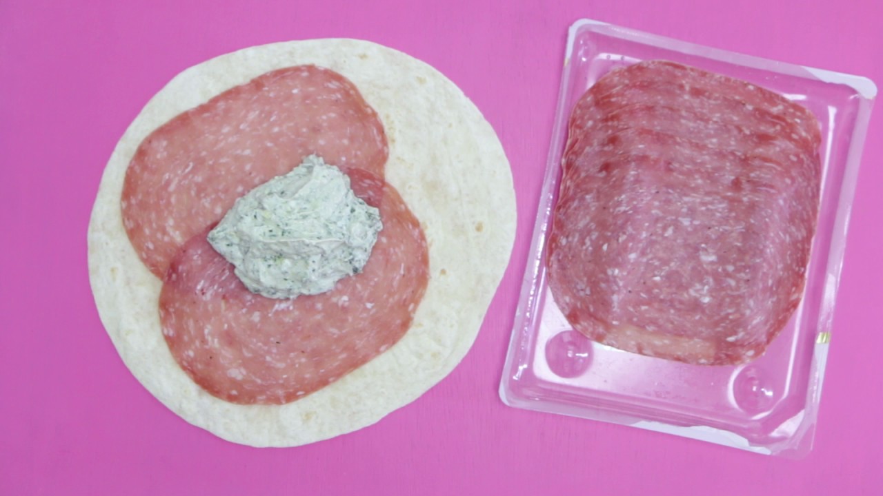 Wrap with Golfera salami "Golfetta" - YouTube
