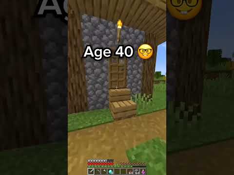 Minecraft age 5 vs age 99 secret base 😂 #shorts - YouTube