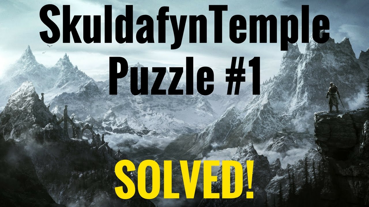 Skyrim REMASTERED - Skuldafn Temple PUZZLE #1 - YouTube