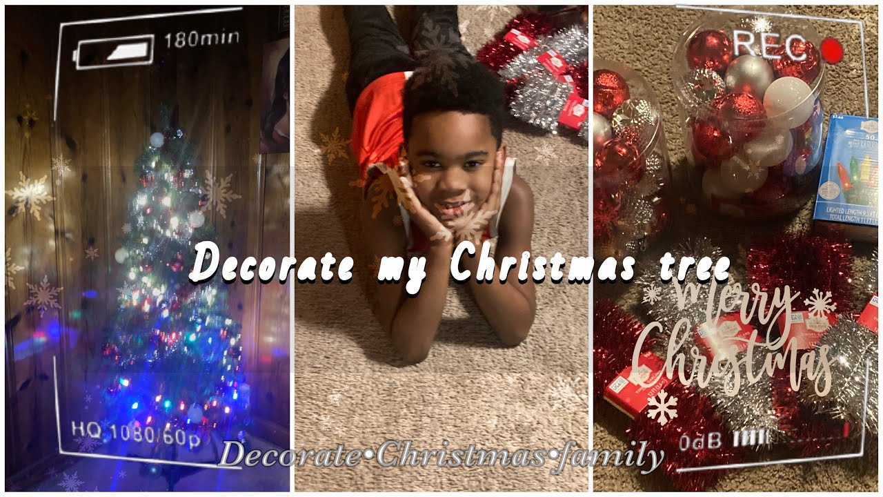 DECORATE MY CHRISTMAS TREE WITH ME Decorate • Christmas •family time 🎄 ...