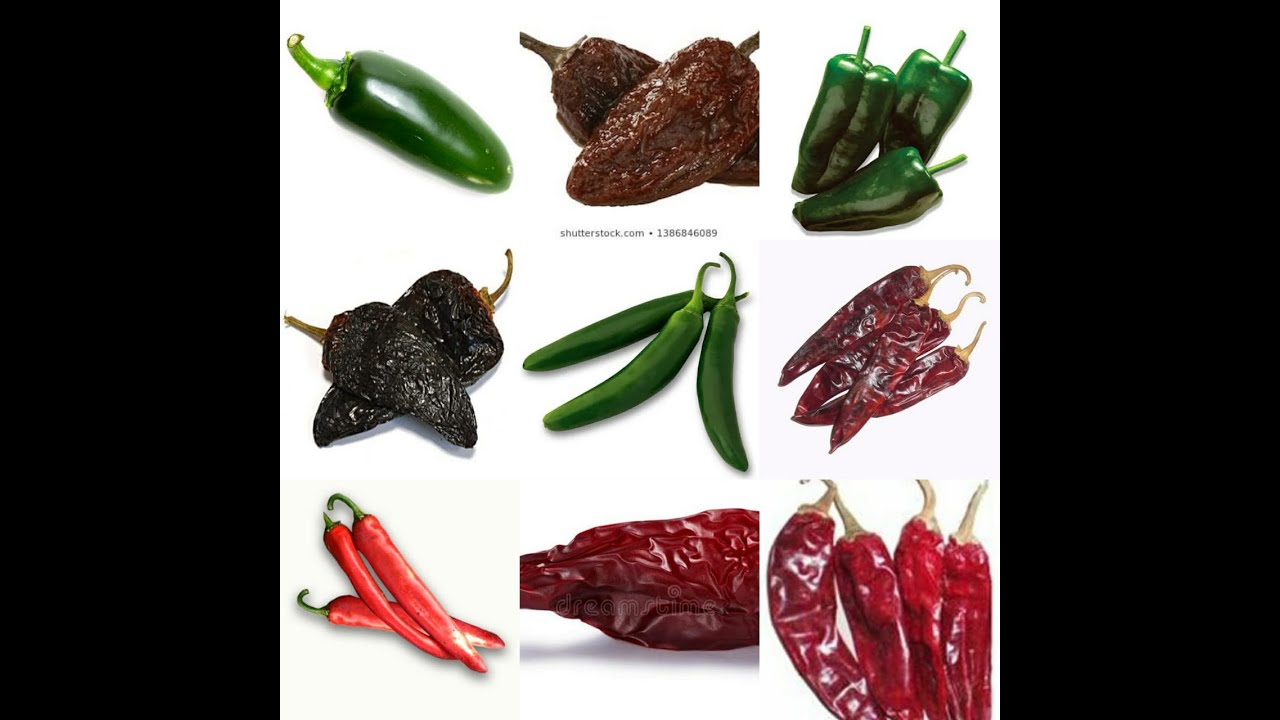 TIPOS DE CHILES (Frescos y Secos) - Lenny Vlogs - YouTube