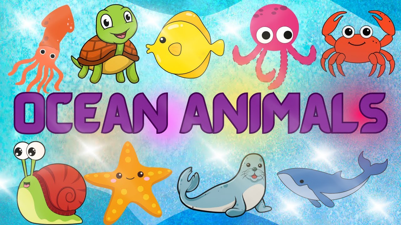 Ocean Animals | Learn ocean Animals for Kids in English | Kids English ...