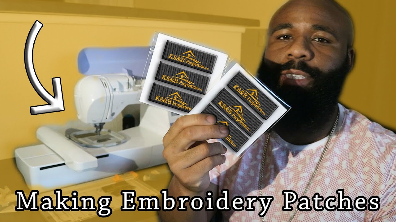 How To Embroider 🧵: Making Name Badges/Patches | Brother PE770 ...