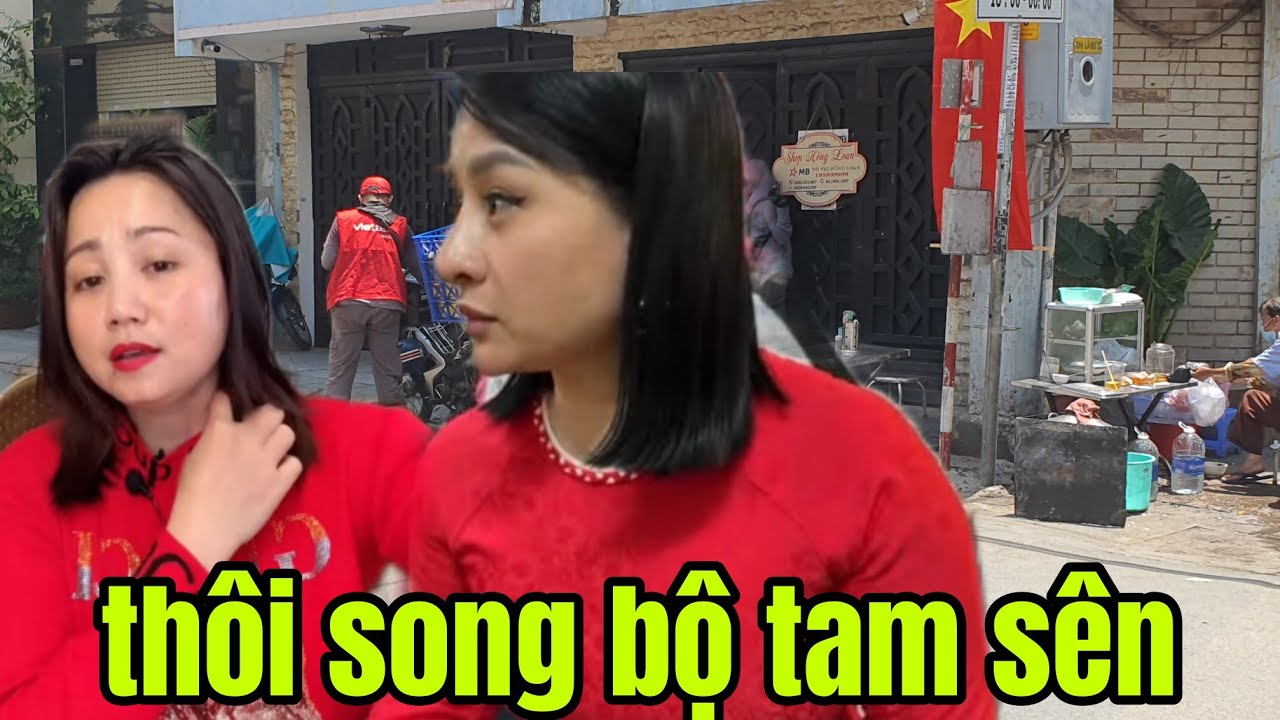 CHỊ NY ĐẾN NHÀ CHỊ BÁNH TÉT " C.HƯỞI THẲNG MẶT CÁ 7 MÀU " BỘ TAM SÊN ...