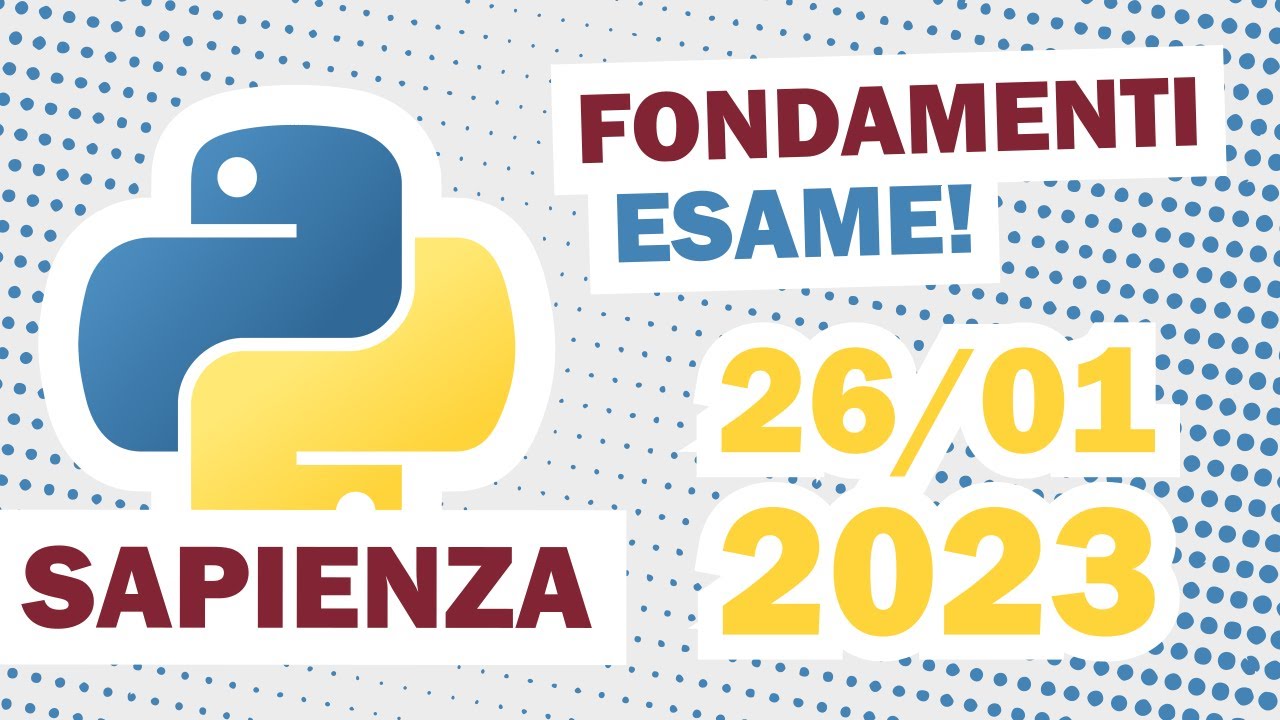[Python] Esame di Fondamenti di Programmazione del 26/01/2023 - YouTube