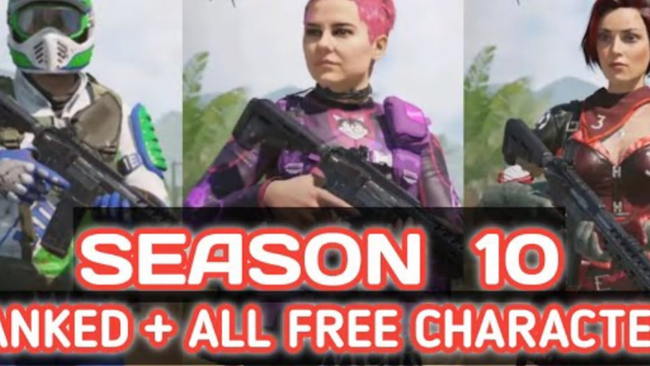 Season 10 Ranked+ All Free Characters In Cod mobile + New Players ...