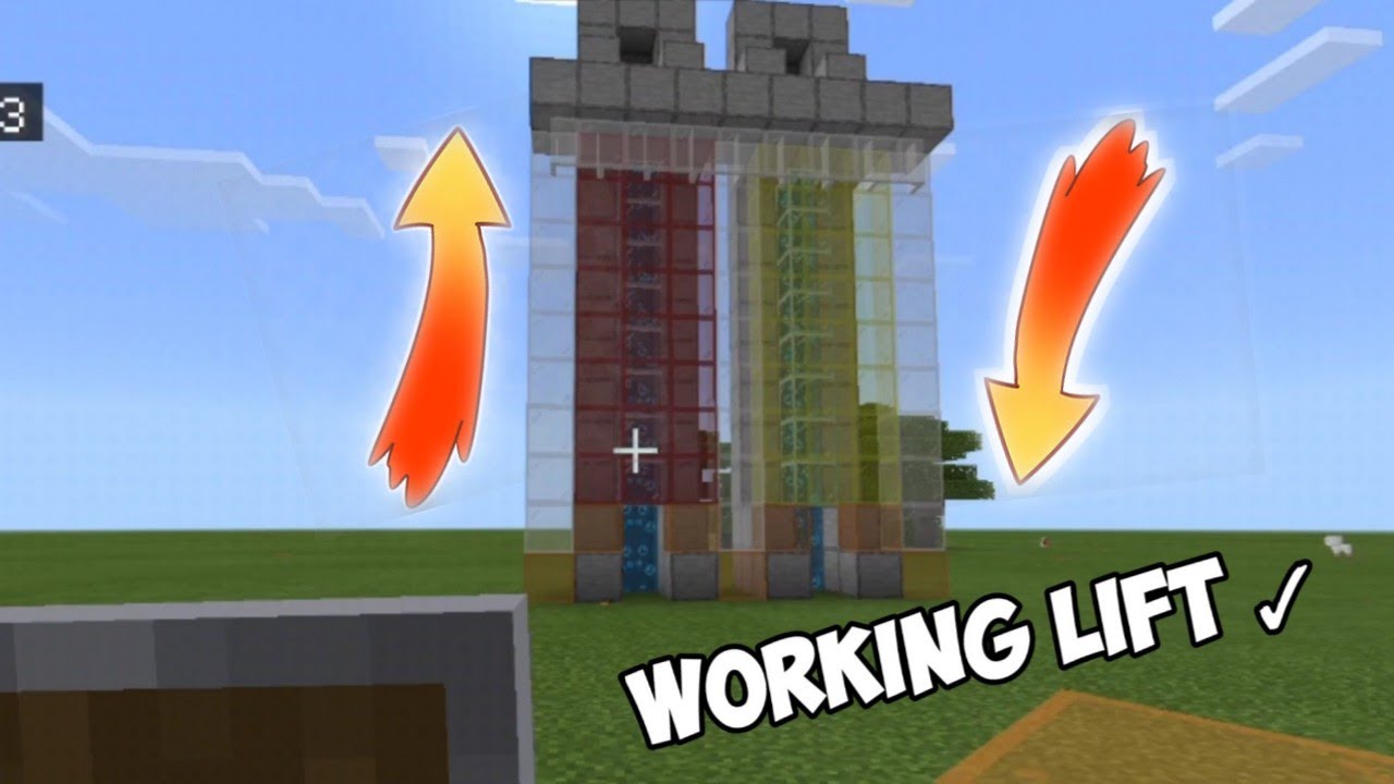 Make Working Lift In Minecraft | Minecraft PE | KaisenDude - YouTube