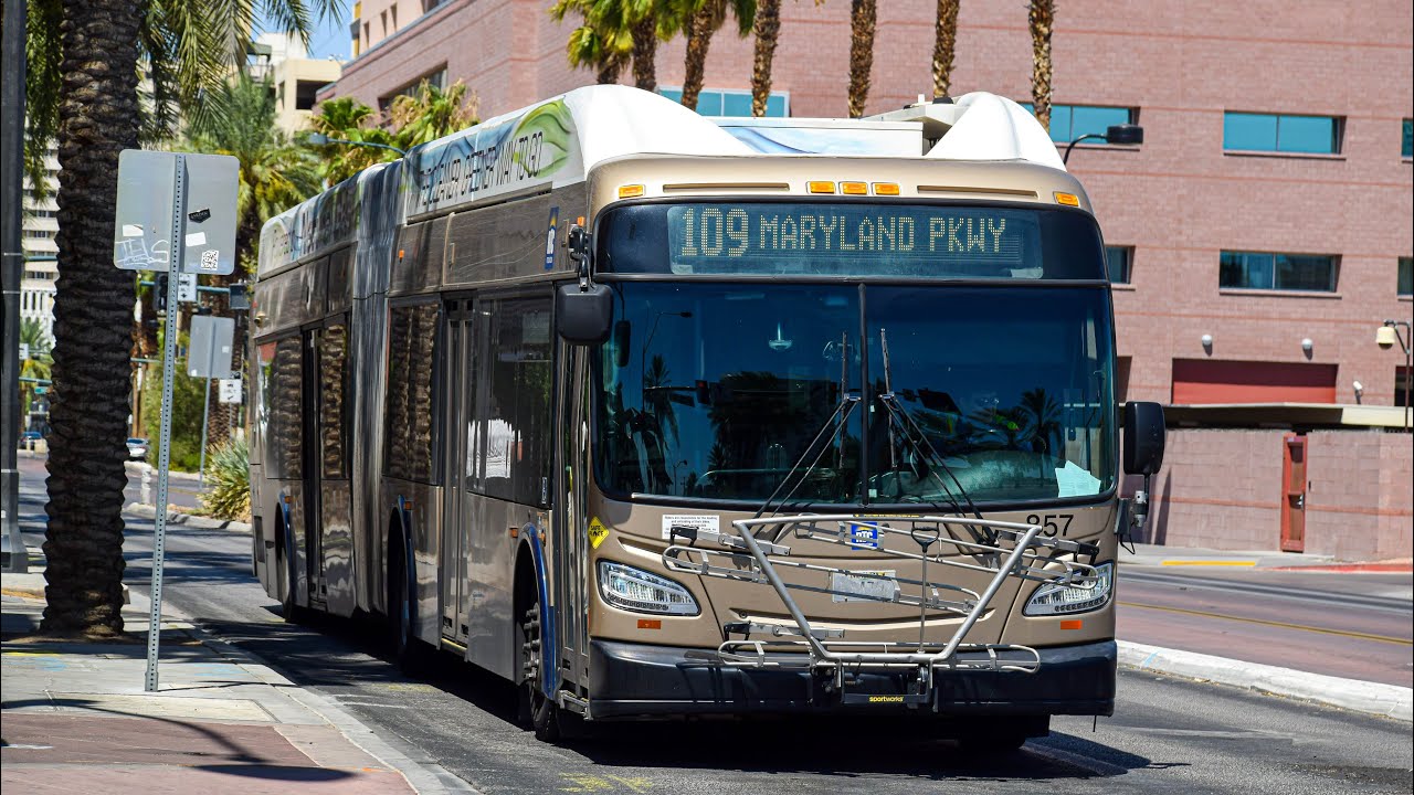 RTC Las Vegas: On Board 2013-2014 New Flyer Xcelsior XN60 Artic CNG ...