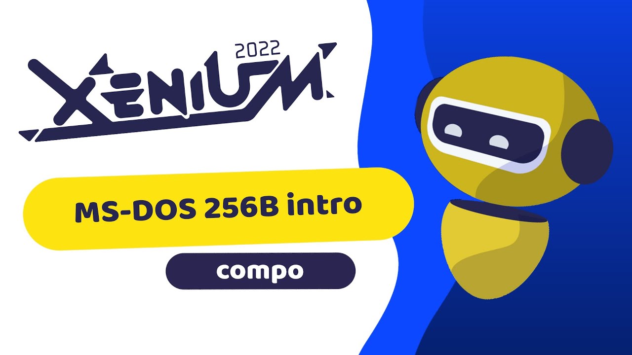 MS-DOS 256B intro compo #Xenium22 - YouTube