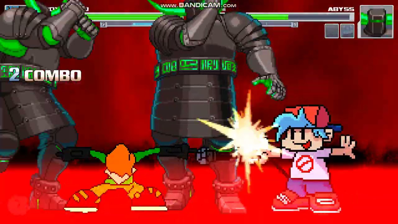 Mugen: FNF Boyfriend & Pico vs Goopy le Grande, Giygas, & Abyss - YouTube