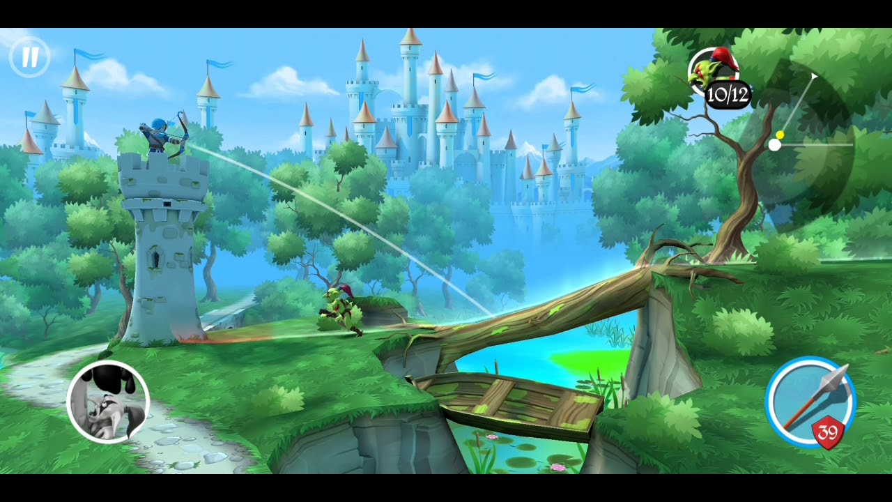 Tiny Archers: walkthrough gameplay part 1 (android) - level 4 - YouTube