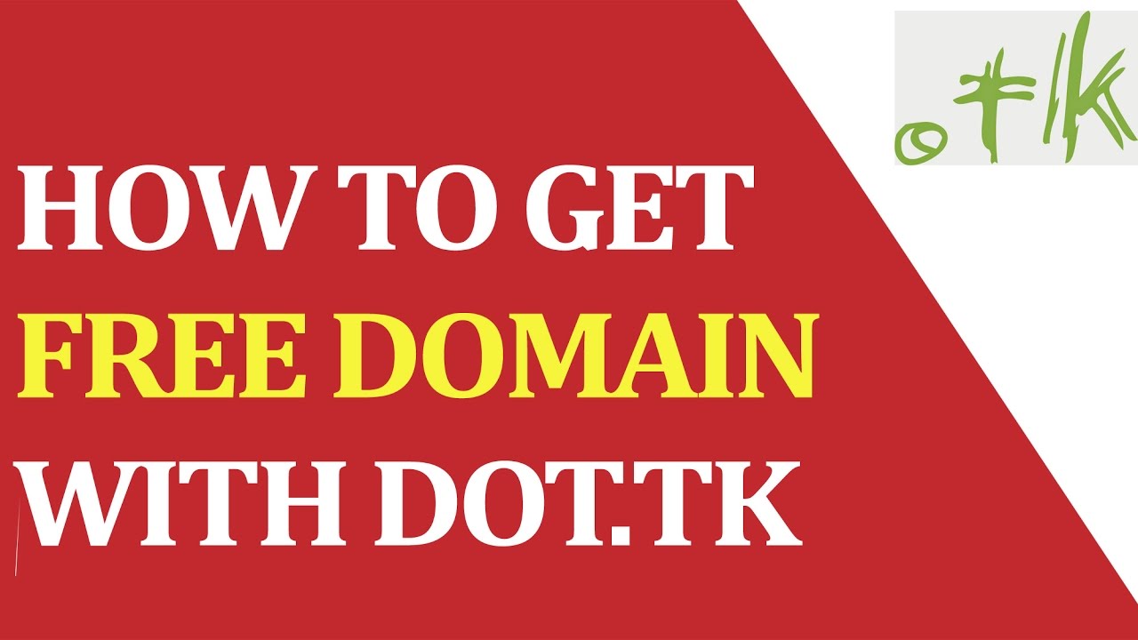 How to get free domain with DOT TK ? - YouTube