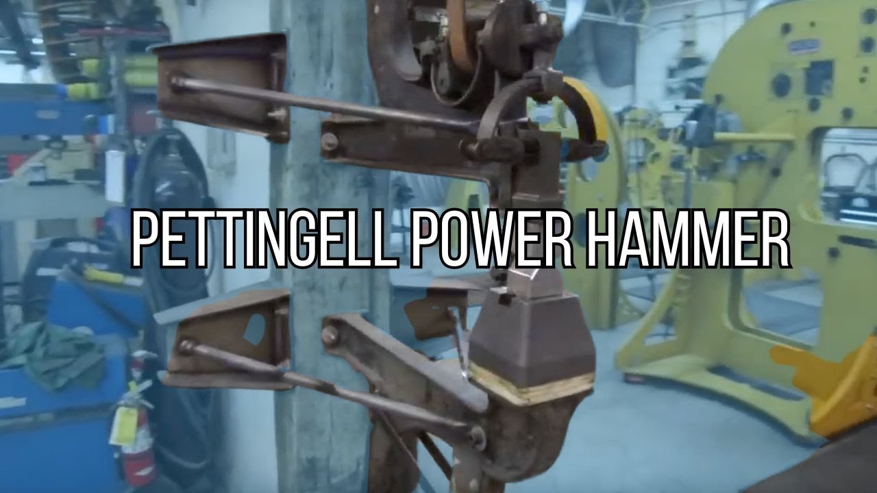 Cincinnati history of our Pettingell Power hammer - YouTube