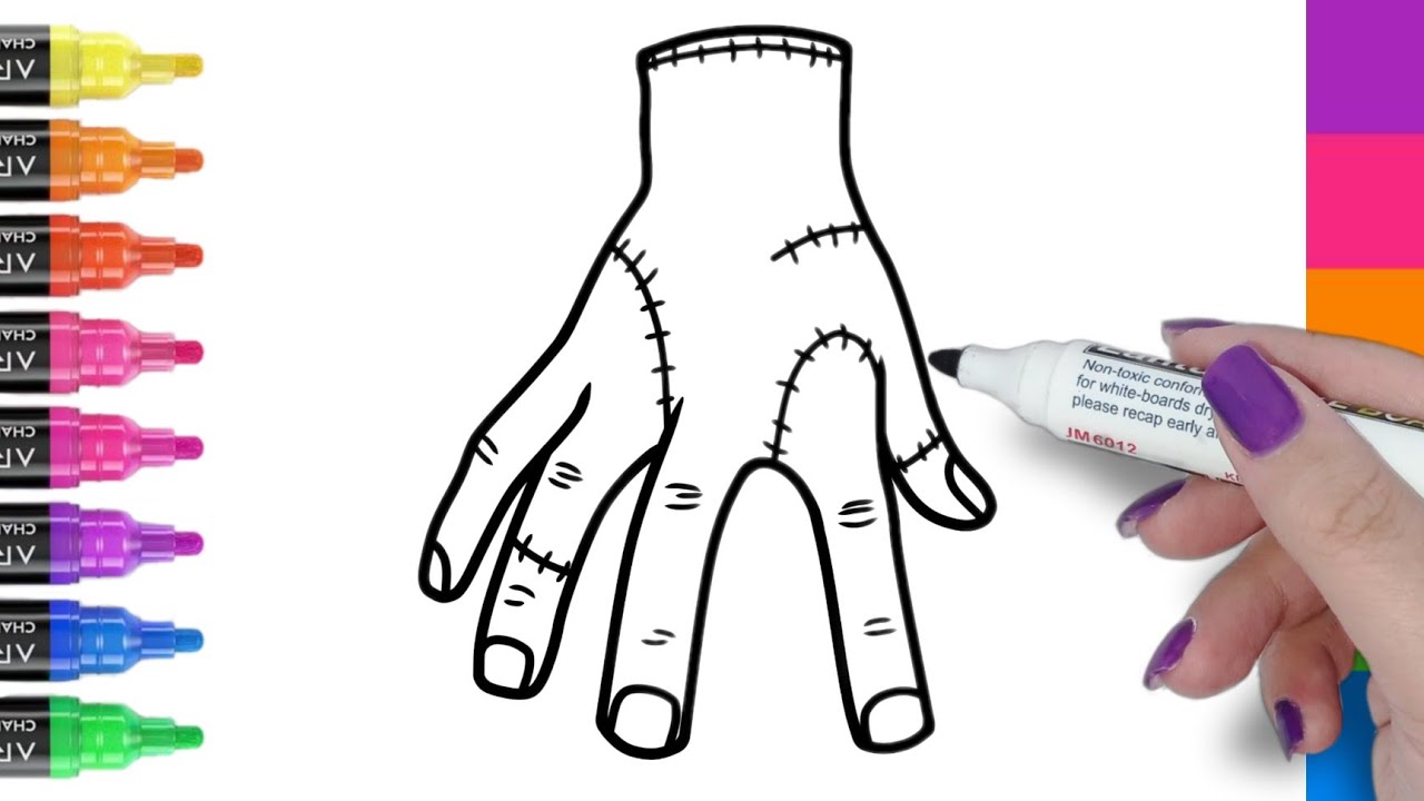 How to draw TING from WEDNESDAY step by step / draw for beginners - YouTube