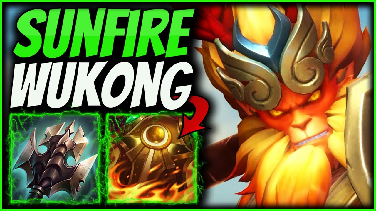 CRAZY TANKY WUKONG BUILD! | Sunfire Wukong BURNS your enemies - League ...