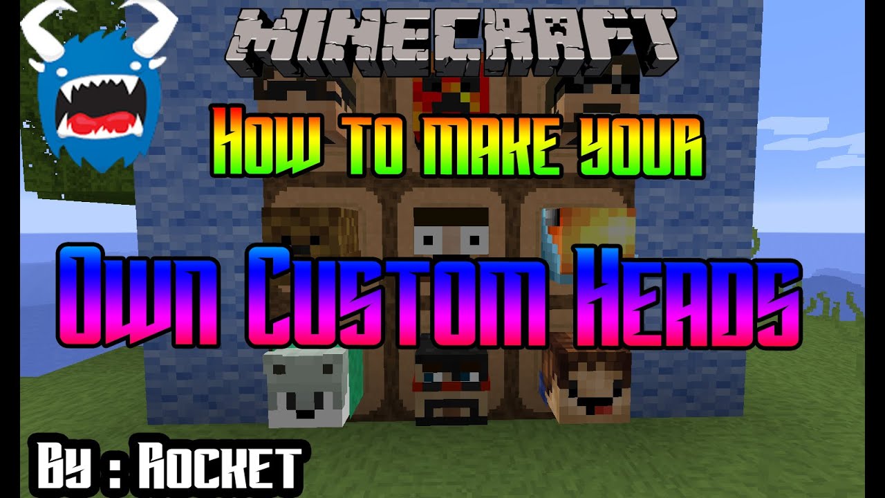 Minecraft | How to make Custom Heads v1.9.x - YouTube