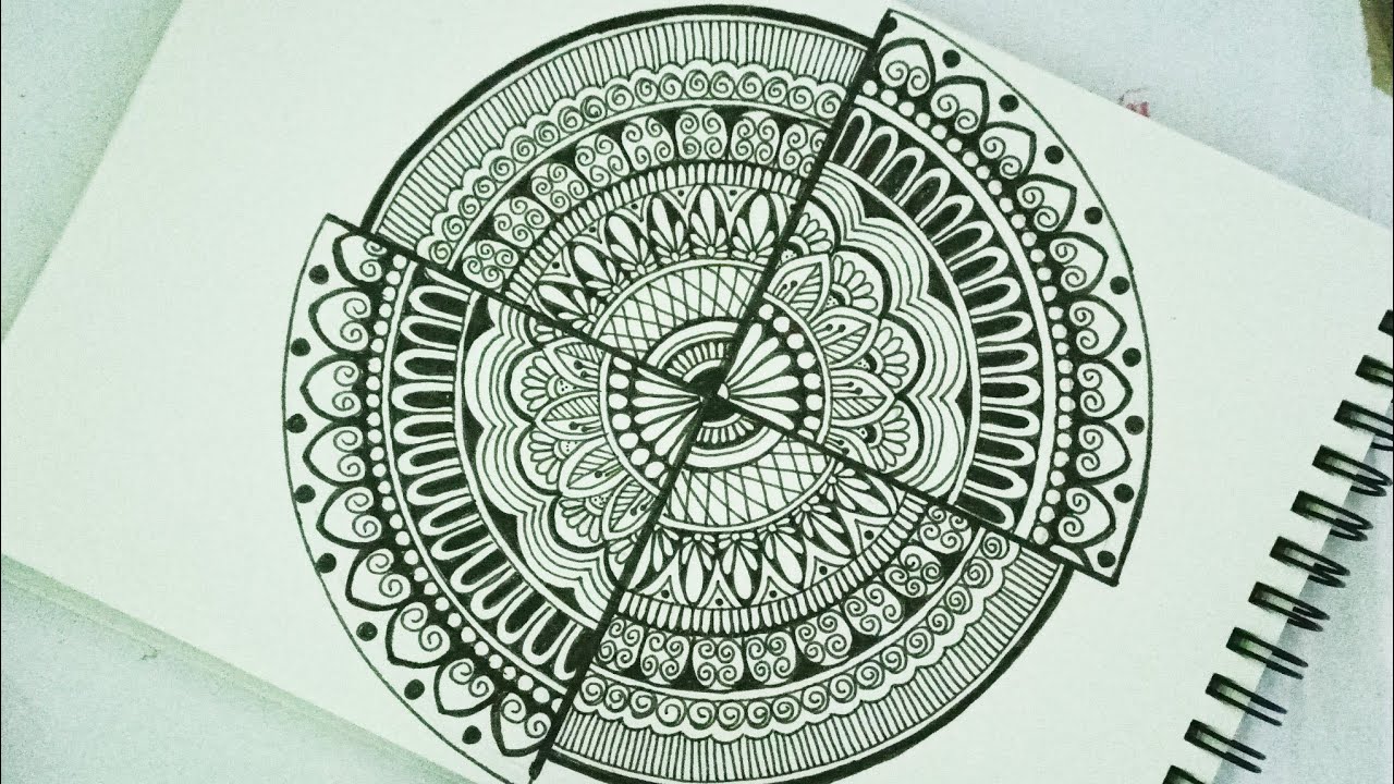 how to draw mandala || mandala art for beginners #art#drawing #easy # ...