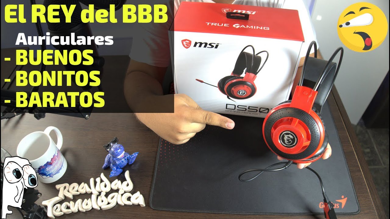 BARATOS y MUY buenos - Review a los AURICULARES / AUDÍFONOS - MSI DS501 ...