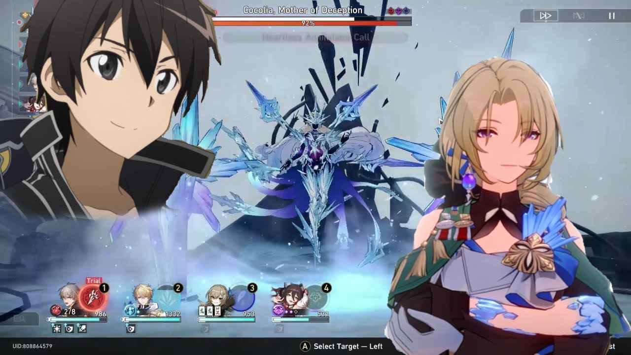 I Put SAO Theme On The Boss Battle With Cocolia | Honkai: Star Rail ...