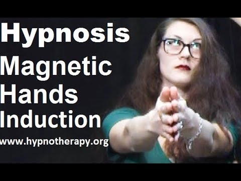 Hypnosis: Magnetic Hands Induction with sleep trigger. #hypno # ...