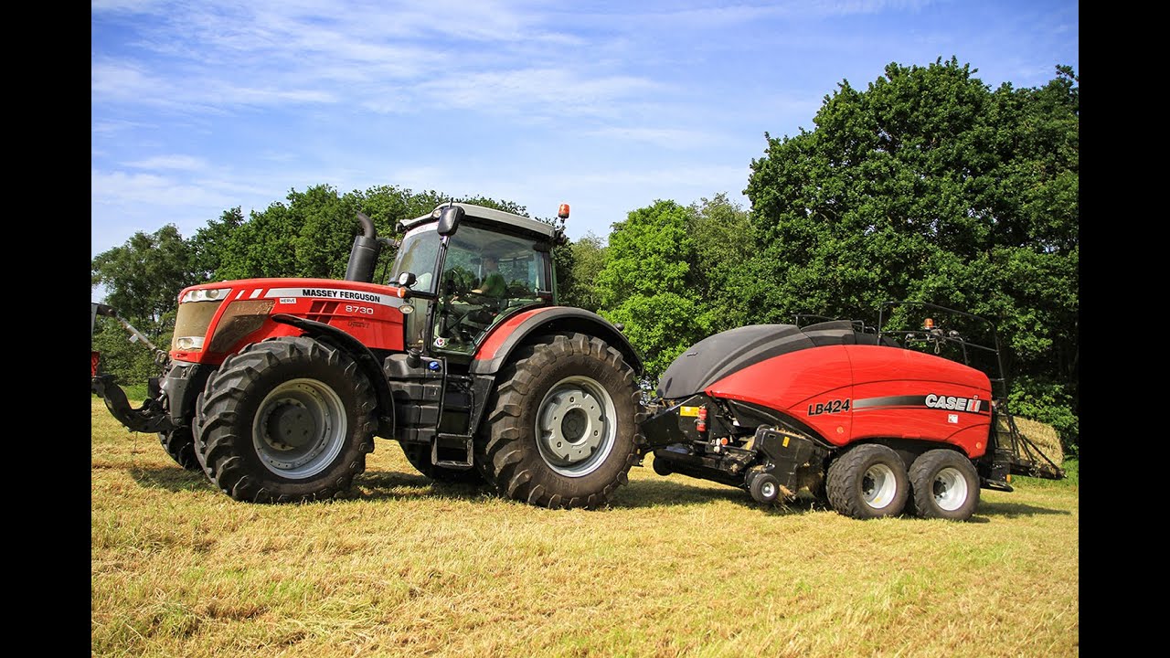 CASE IH LB - MASSEY FERGUSON 8730 - CUMA PLURIEN - YouTube