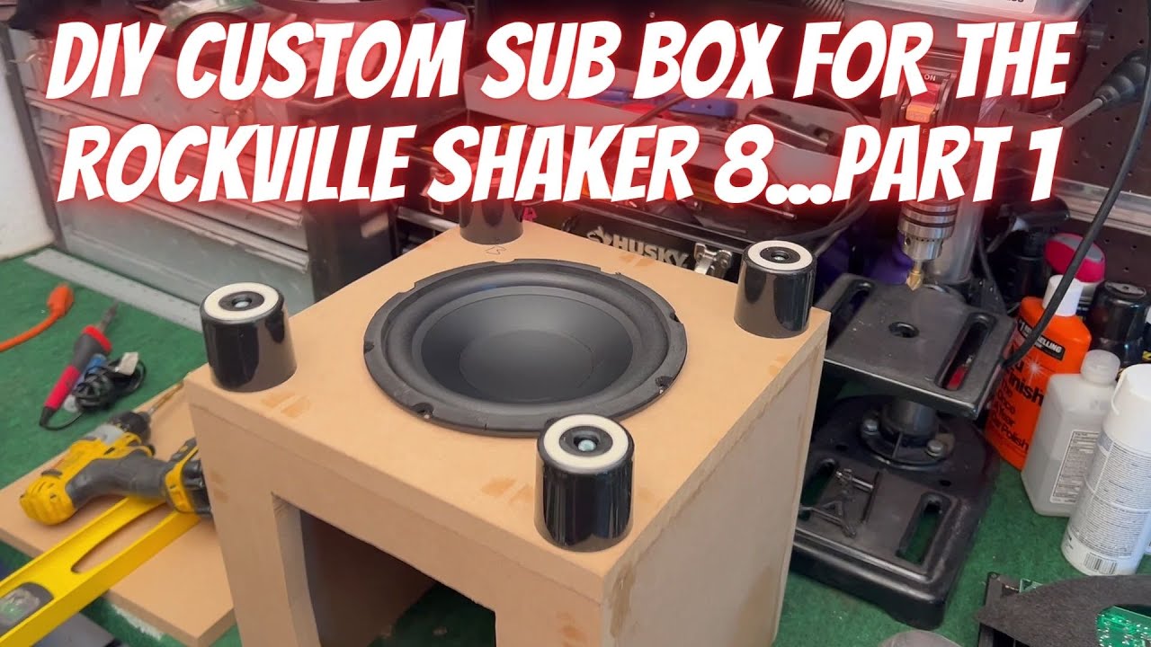 DIY CUSTOM MDF BOX FOR THE ROCKVILLE SHAKER 8 RECORDING STUDIO SUB PART ...