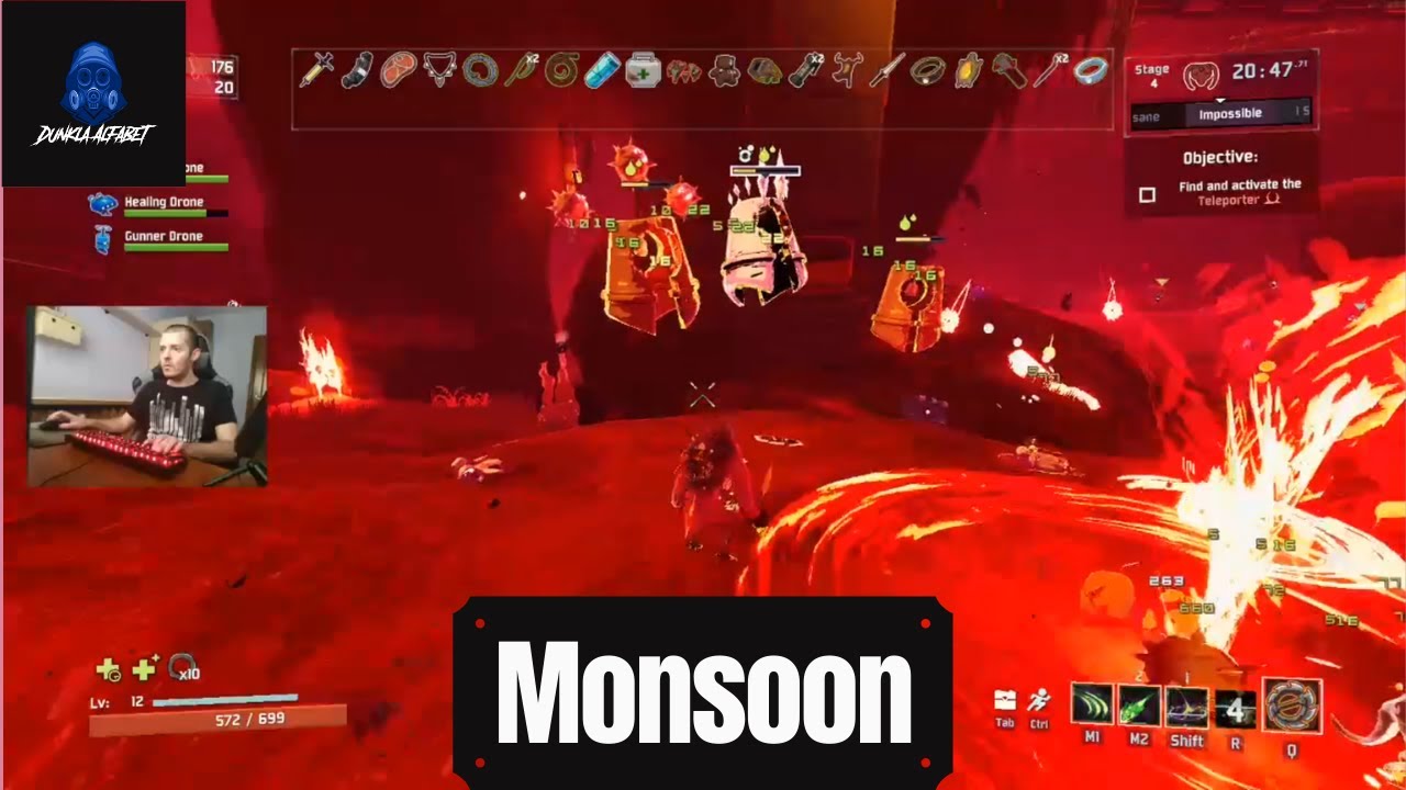 Risk of Rain 2 - ACRID Run - MONSOON difficulty and its insanity! - YouTube