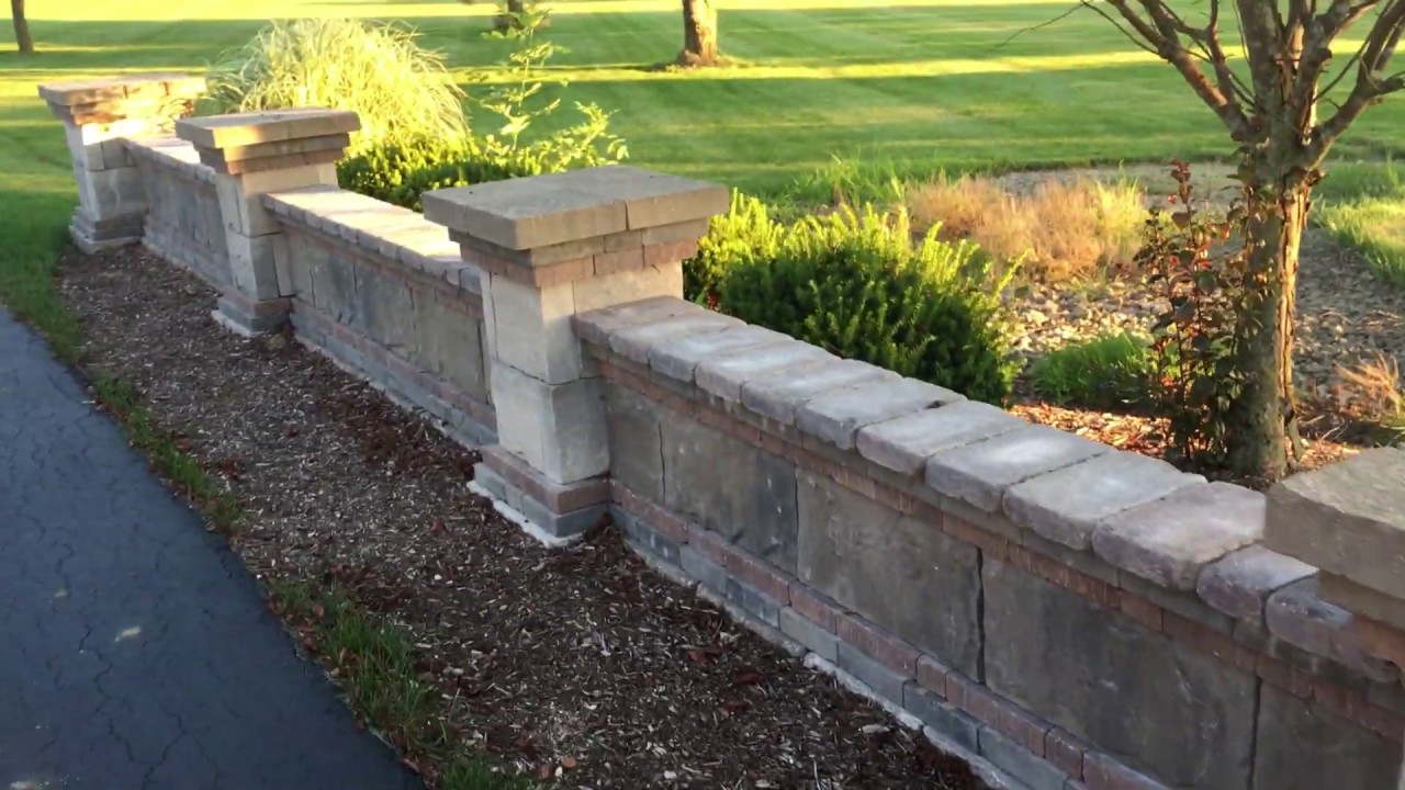 St Charles Il. Rural Driveway columns and walls - YouTube