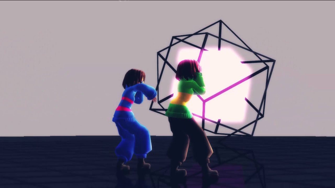【MMD Undertale】WAVE【Frisk and Chara】 - YouTube