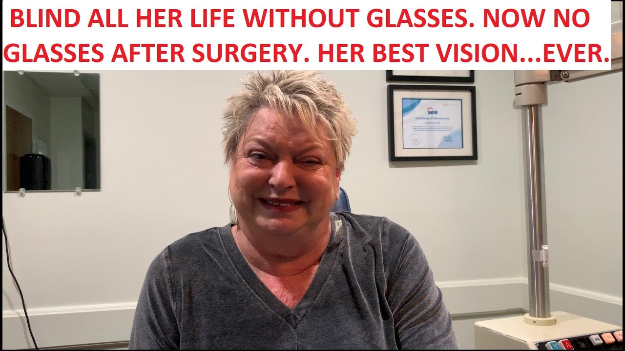 Blind All Her Life Without Her Glasses. 20/20 After Cataract Surgery ...