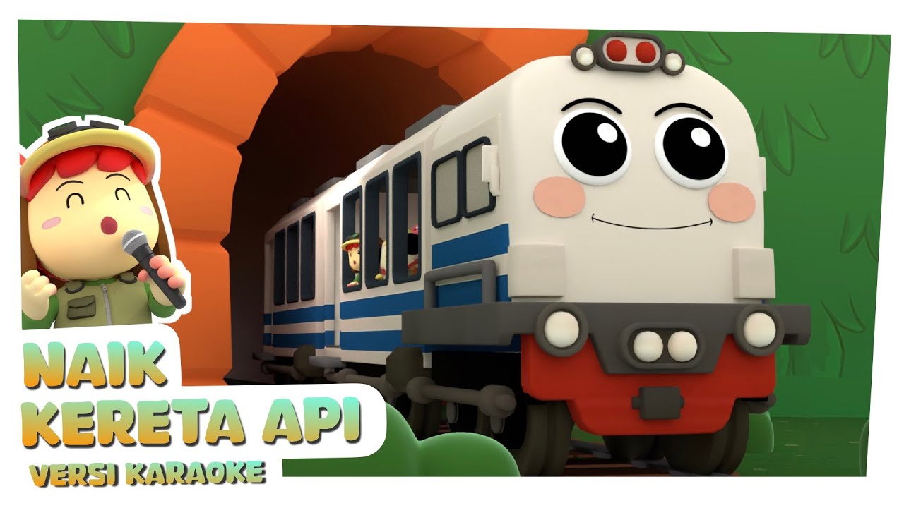Naik Kereta Api (Karaoke) | Animasi Lagu Anak Minia Tura - YouTube