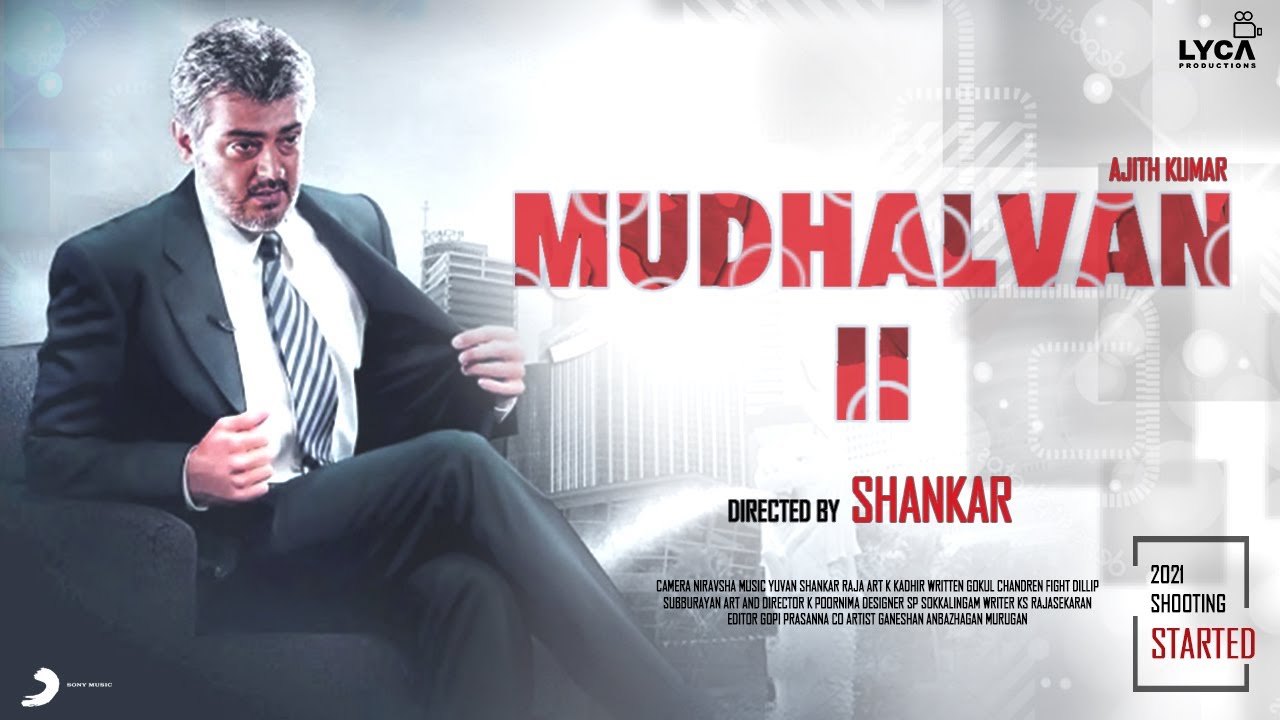 Mudhalvan-2 Official Firstlook Poster | Ajith Kumar | Shankar | Ar ...