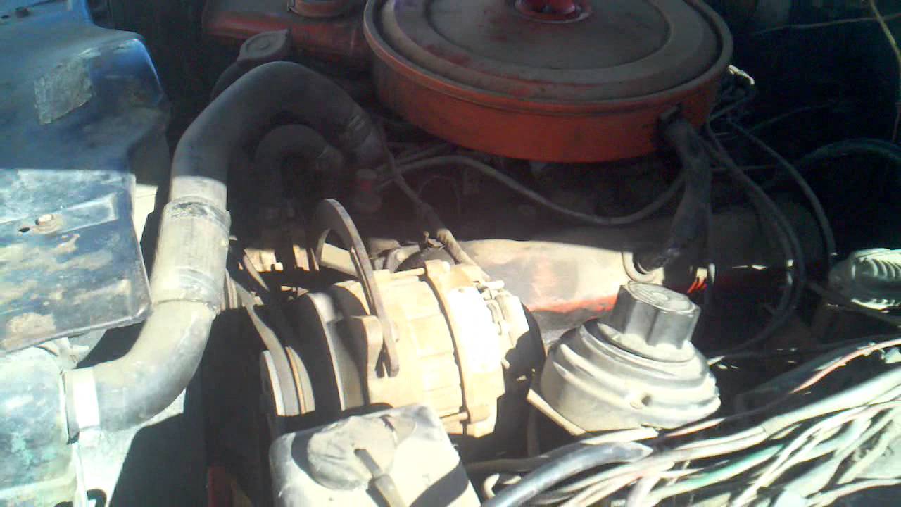 oldsmobile ambulance engine compartment, running - YouTube